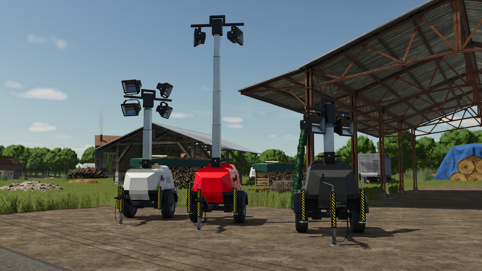 Flood Light Trailer - Farming Simulator 25 Mod