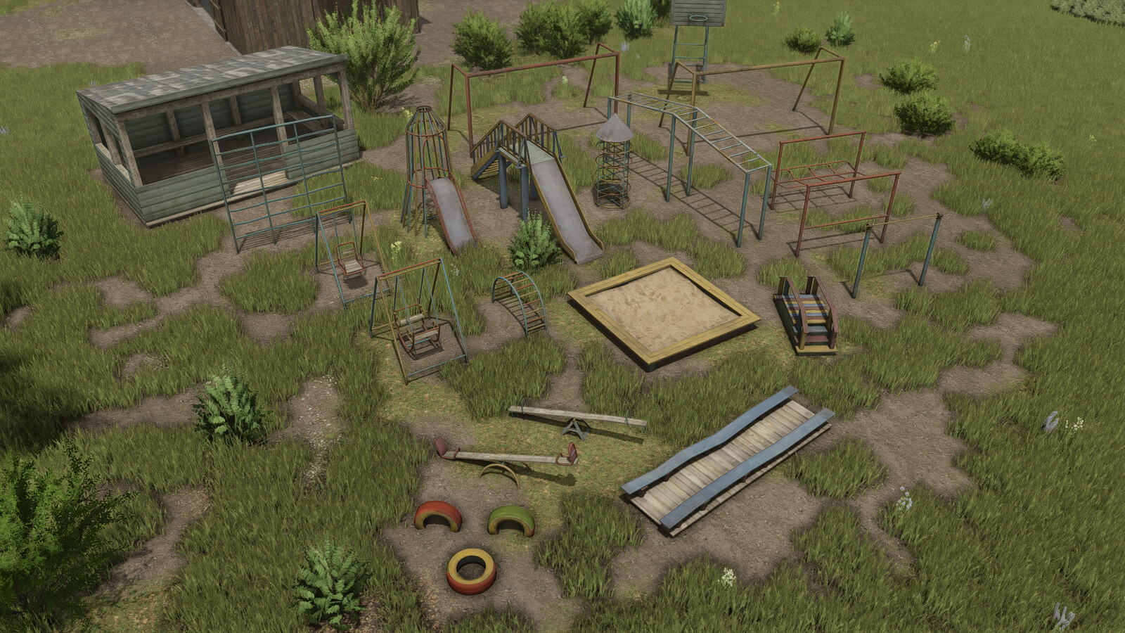 Old Playground Decorations - Farming Simulator 25 Mod