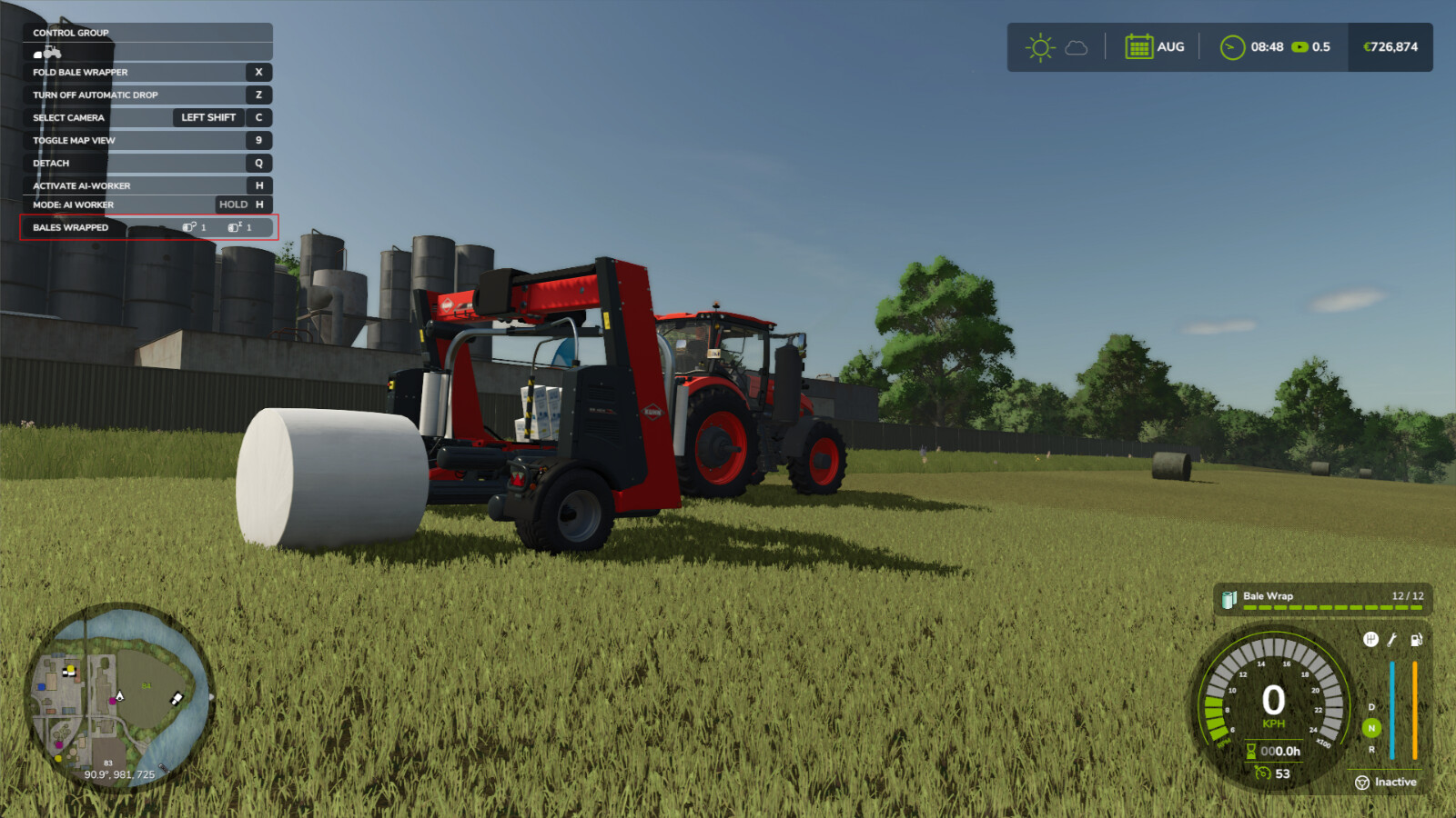 Bale Wrap Counter - Farming Simulator 25 Mod
