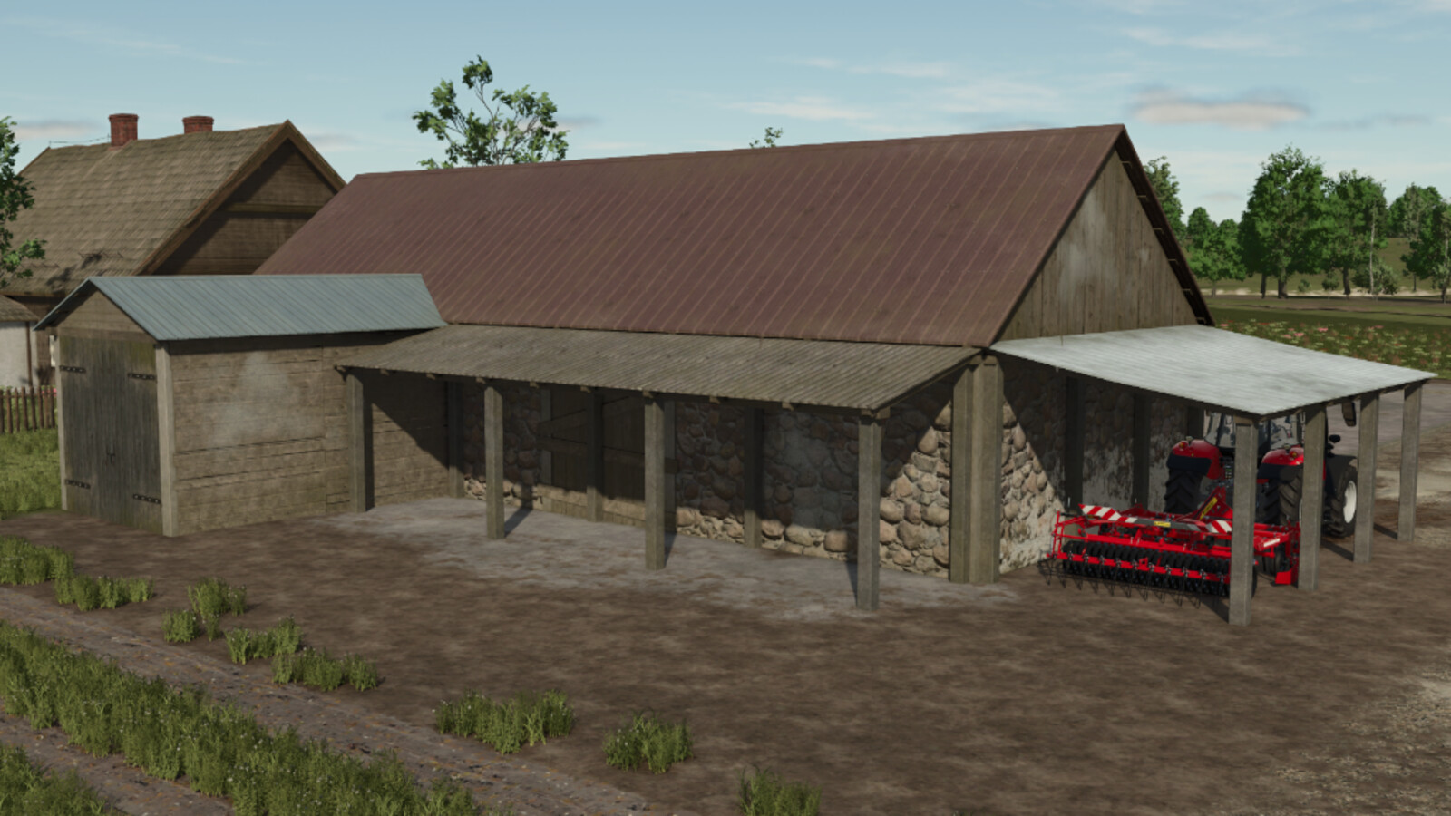 Old Farm Building Set - Farming Simulator 25 Mod