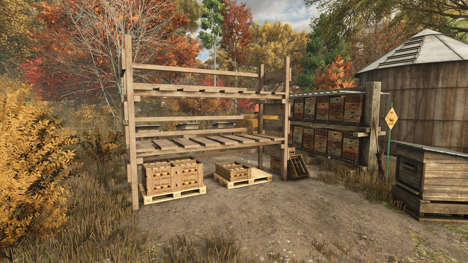 Honey Pallet Rack - Farming Simulator 25 Mod