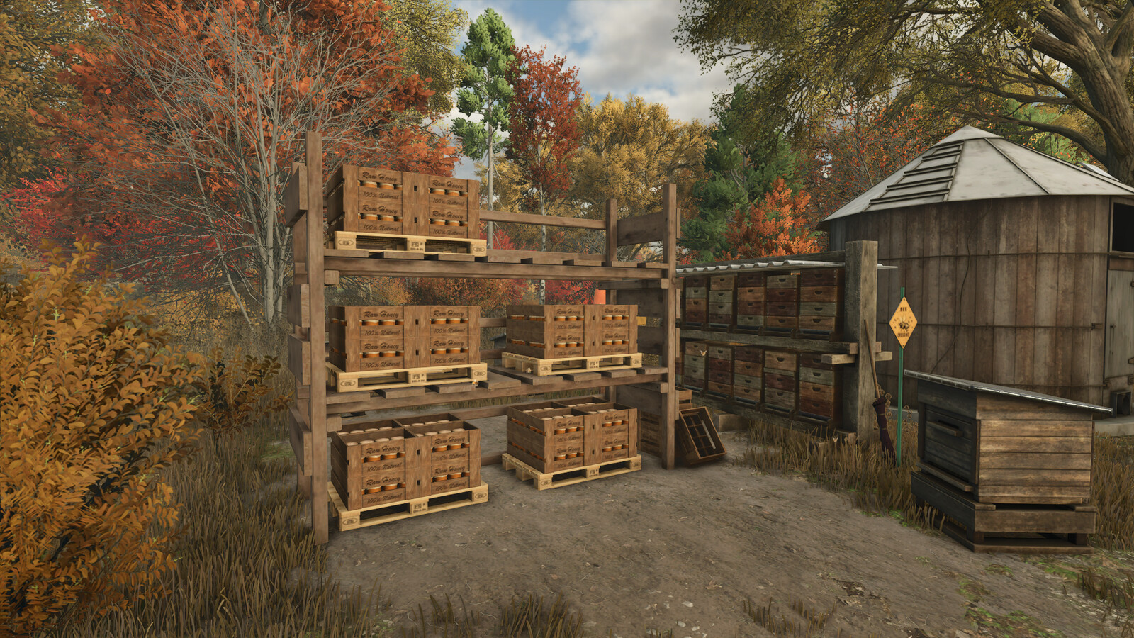 Honey Pallet Rack - Farming Simulator 25 Mod
