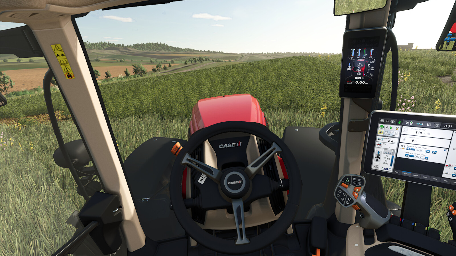 GPS Locks The Steering Wheel - Farming Simulator 25 Mod