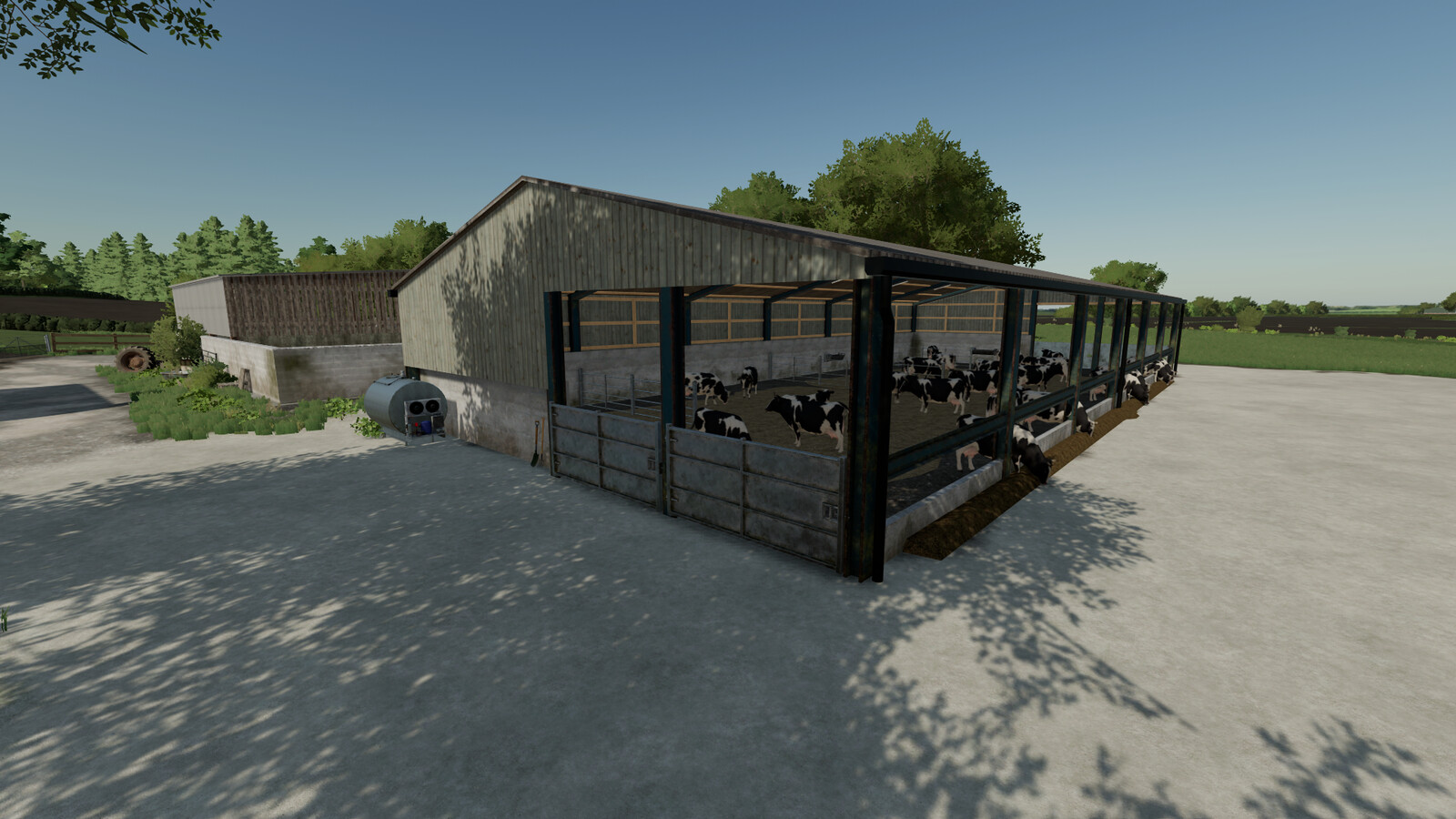 Large UK Cow Barn - Farming Simulator 25 Mod
