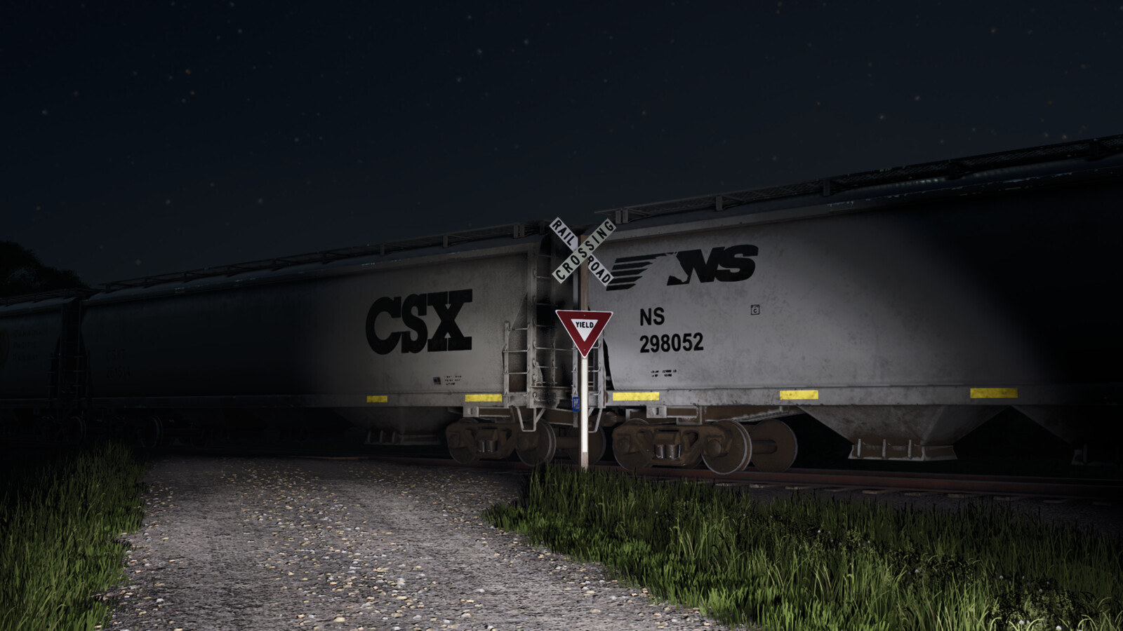 North American Trains (Prefab*) - Farming Simulator 25 Mod