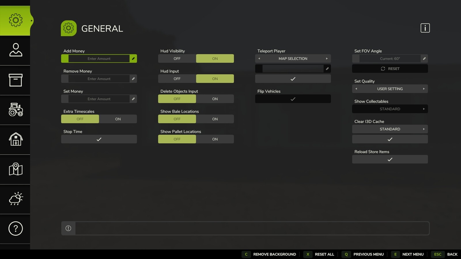 Easy Development Controls - Farming Simulator 25 Mod
