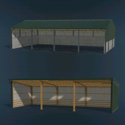 English Style Vehicle Barn Set - Farming Simulator 22 Mod